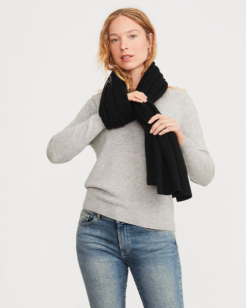 How To Style Your Cashmere Wrap | Garnet Hill