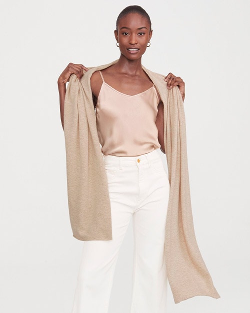How To Style Your Cashmere Wrap | Garnet Hill