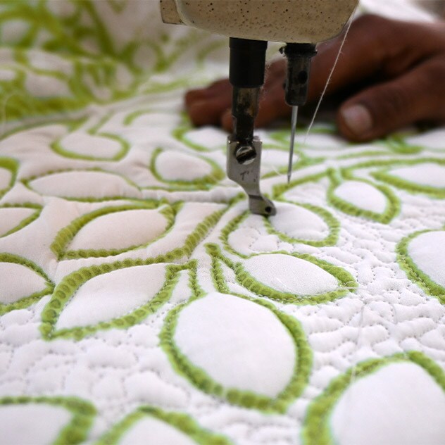 Trapunto Quilt | Garnet Hill