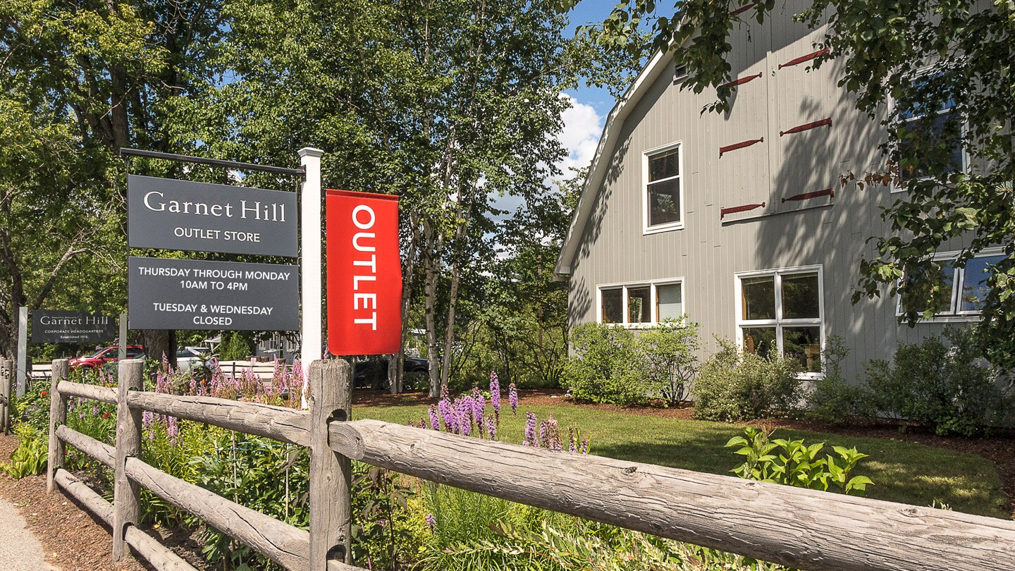 Garnet Hill Outlet Store in Franconia, NH
