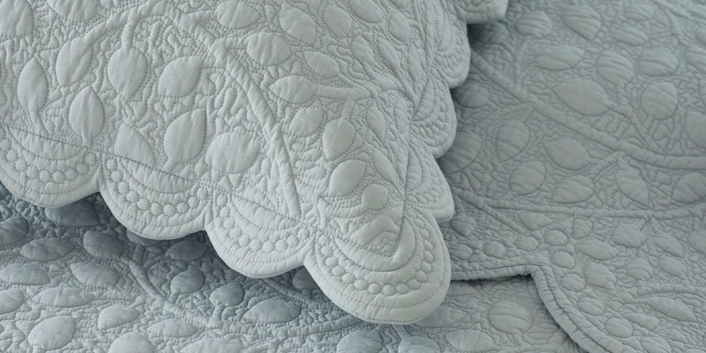 Trapunto Quilt | Garnet Hill